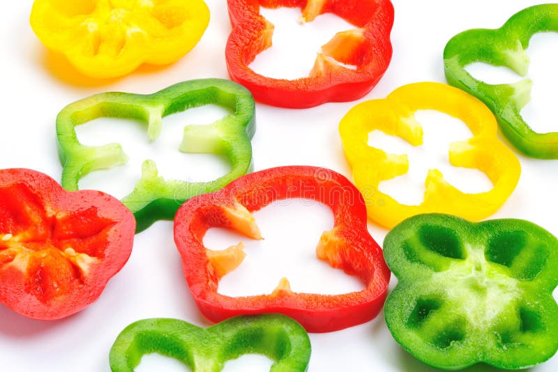Capsicum slice stock photo. Image of bell, pepper, capsicum - 7395606