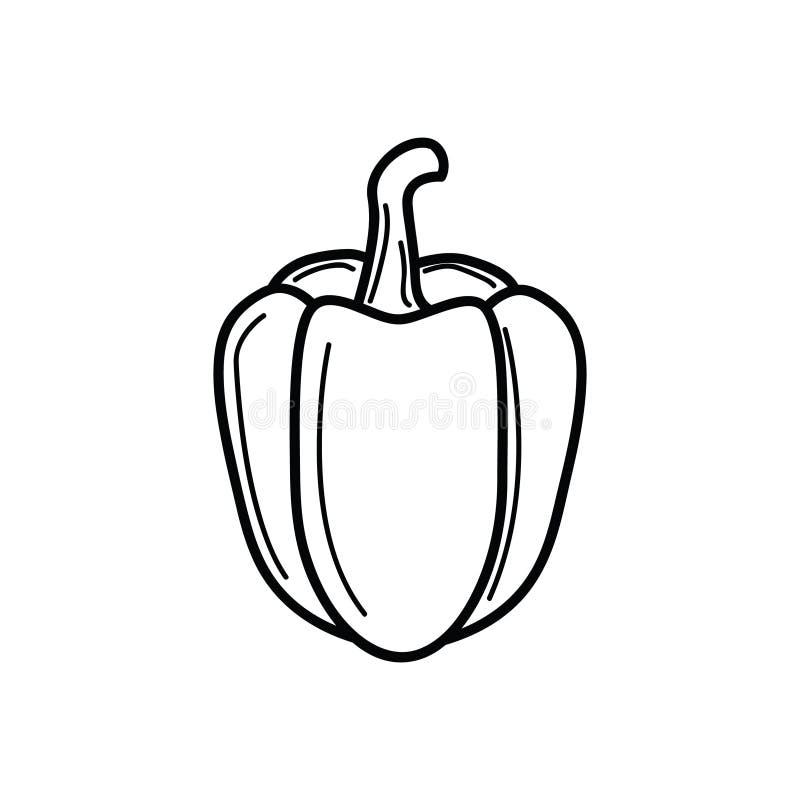 Capsicum. Vector Illustration Decorative Design Stock Vector ...