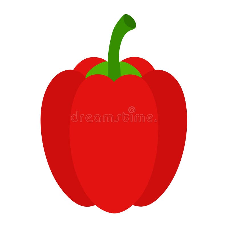 Capsicum of a Vector Silhouette Stock Vector - Illustration of diagram ...
