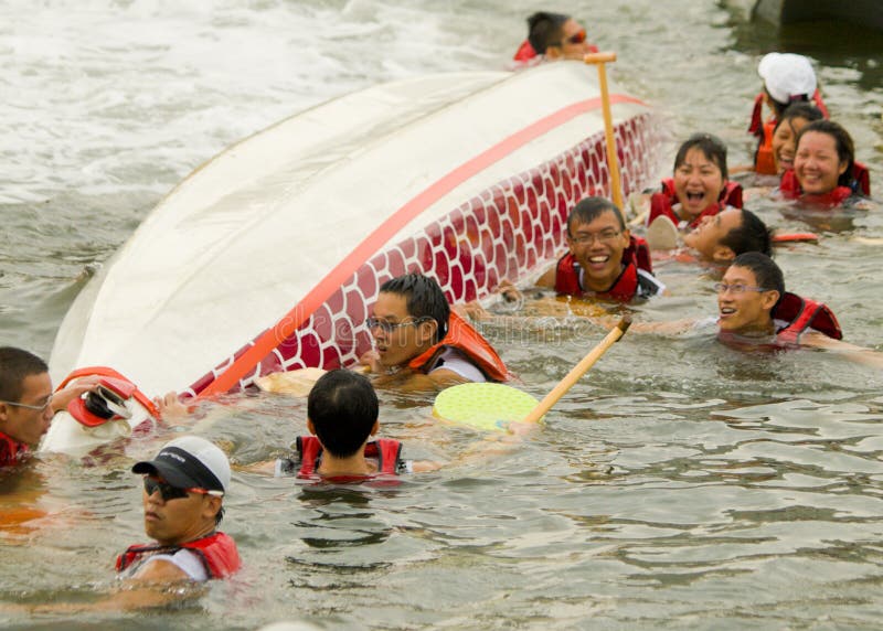 Capsized editorial stock photo. Image of dragontug, editorial - 5242743