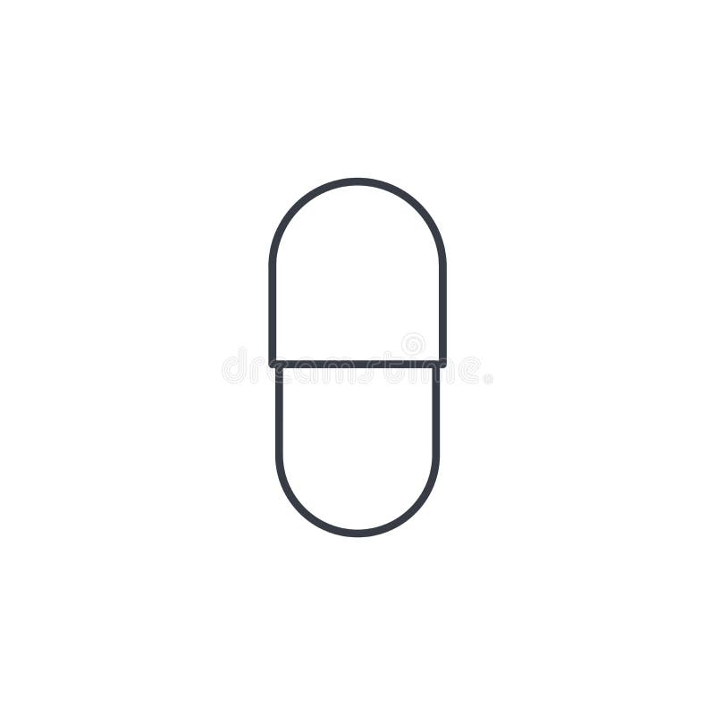 Capsul Red Pill Thin Line Icon. Linear Vector Symbol Stock Vector ... Capsul Red Pill Thin Line Icon. Linear Vector Symbol Stock Vector ...