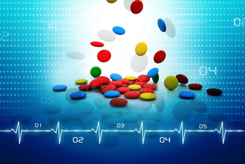 Abstract Capsule Background Stock Illustration - Illustration of macro ...