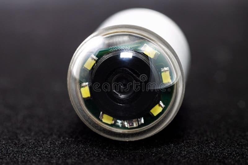 Capsule with Camera for Capsular Endoscopy on White Background Stock ...