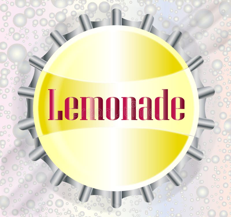 Capsule De Limonade Avec Des Bulles Illustration Stock - Illustration ...
