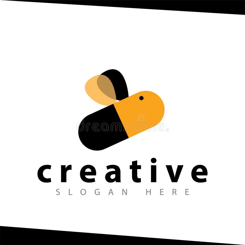 Capsule fly logo vector stock vector. Illustration of chemistry - 159009840
