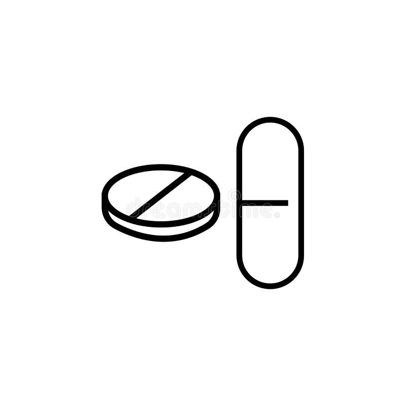 Capsule icon logo vector stock illustration. Illustration of pills ...