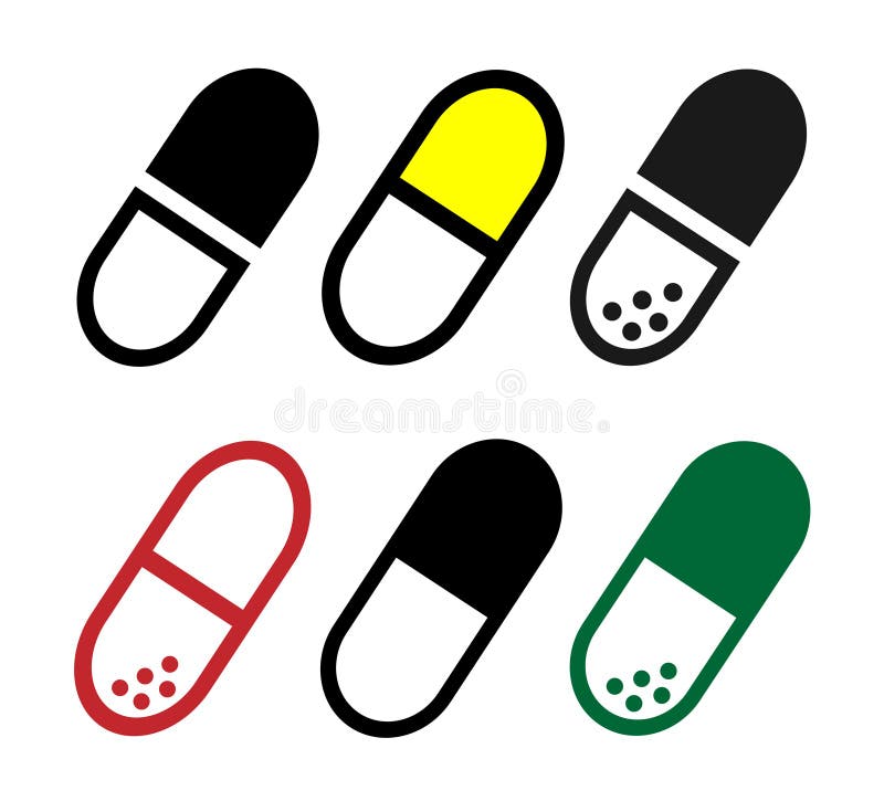 Capsule Icon. Capsule Sign Symbol Vector Illustration Stock Vector ...