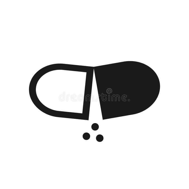 Capsule Icon. Capsule Sign Symbol Vector Illustration Stock Vector ...