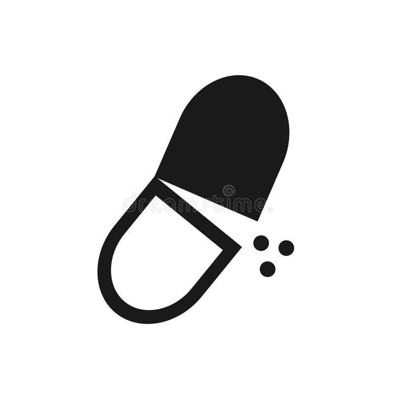 Capsule Icon. Capsule Sign Symbol Vector Illustration Stock Vector ...