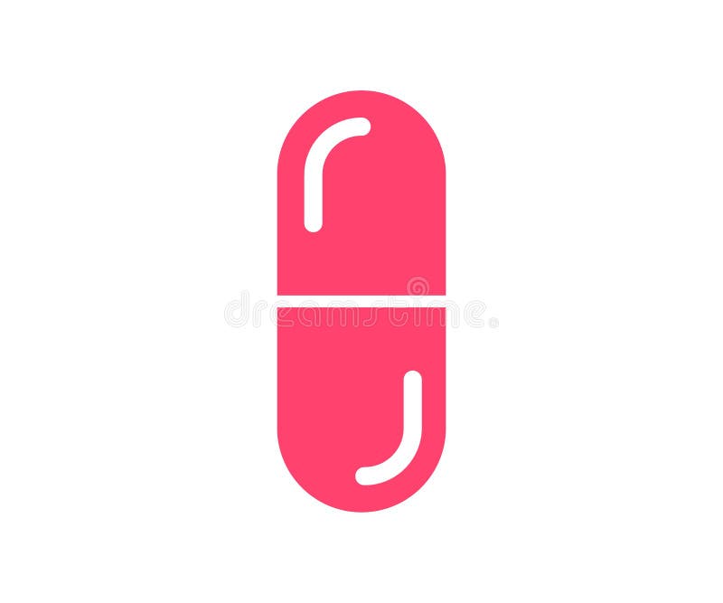 Capsule Icon. Vector Illustration in Flat Style Stock Vector ...
