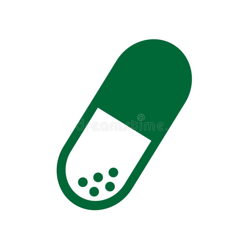Capsule Icon Vector Sign in White Background â€“ Vector Stock Vector ...