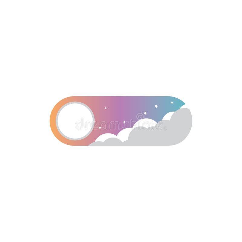 Capsule Illustration Landscape Cloud Design Vector Stock Vector ...