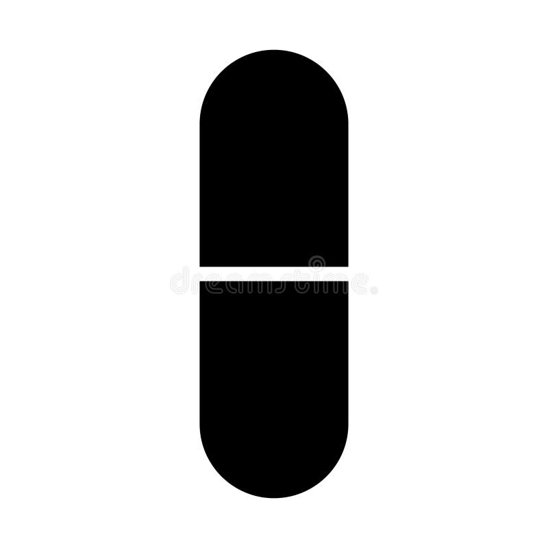 Capsule Isolated Vector Icon that Can Be Easily Modified or Edited ...