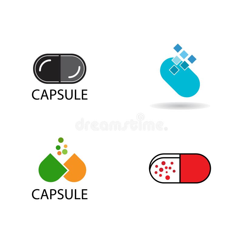Capsule logo icon stock vector. Illustration of identity - 197084674