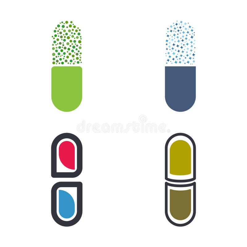 Capsule Logo Template Icon stock vector. Illustration of stethoscope ...