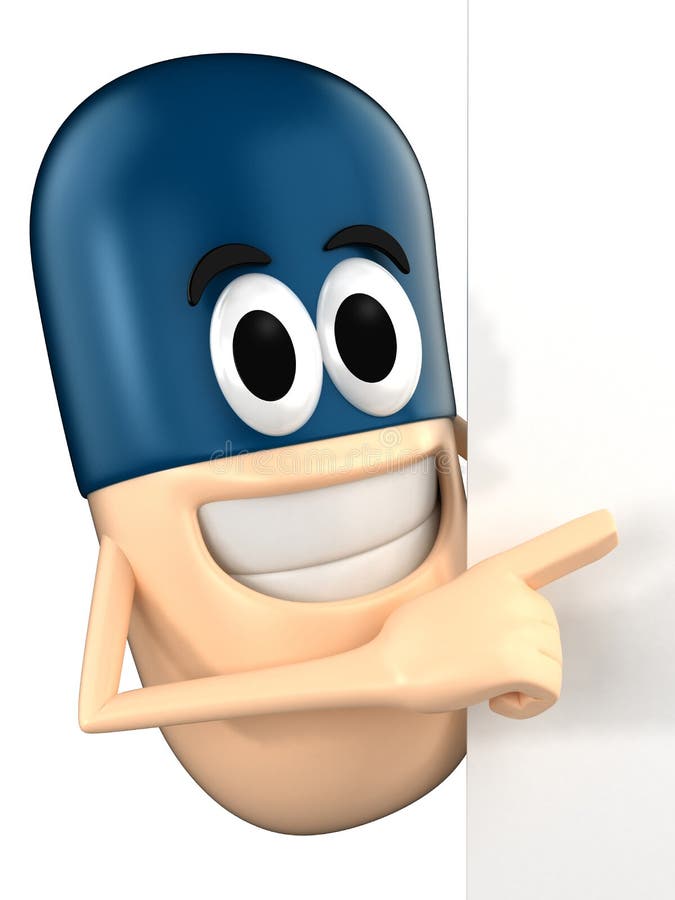 Capsule Mascot stock illustration. Illustration of medical - 45285541