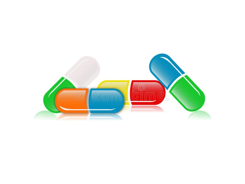 Capsule medicine stock illustration. Illustration of healthy - 94738417