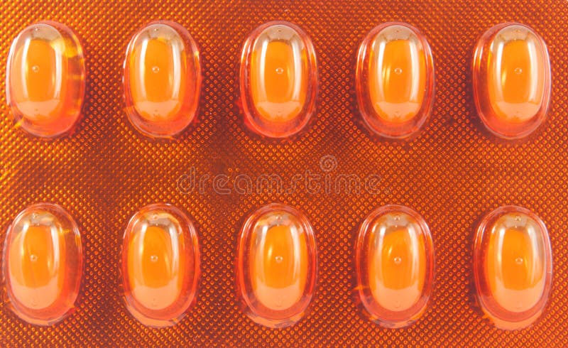 Capsule Molle Dans Le Habillage Transparent Transparent Image stock ...