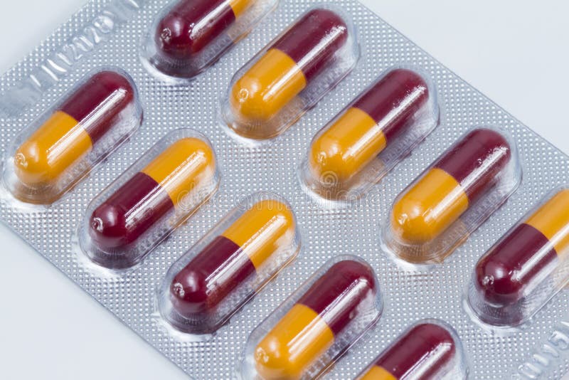 Capsule in the pack stock image. Image of package, pain - 26738009