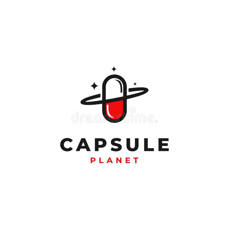 Capsule Planet Logo Design Modern Concept Icon Template Stock Vector ...