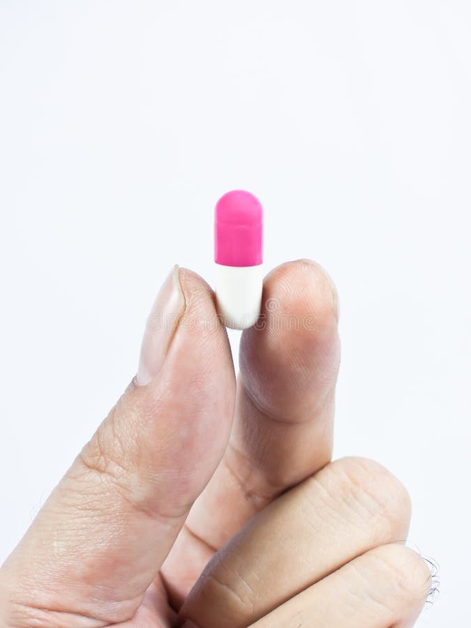 Capsule rose et blanche. photo stock. Image du médical - 28807972