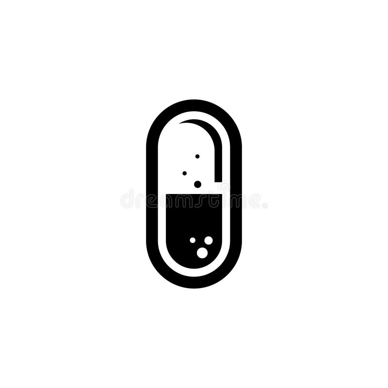 Capsule supplement logo stock illustration. Illustration of healthy ...