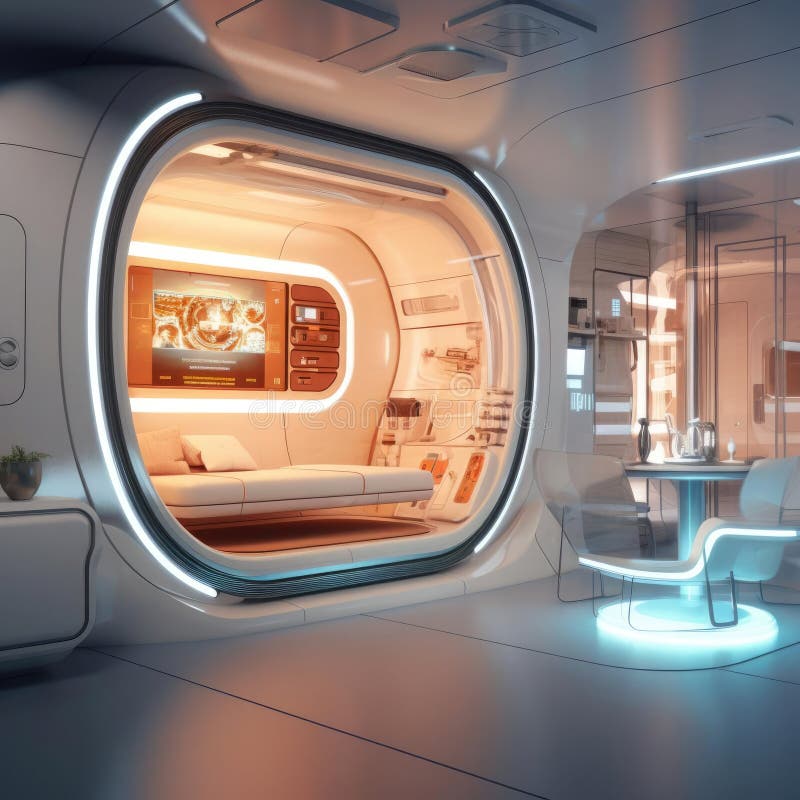 Capsule Type Apartment, High Technology Stock Illustration ...