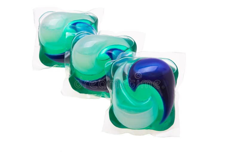 Capsule for Washing Isolated Stock Image - Image of laundry, isolated ...