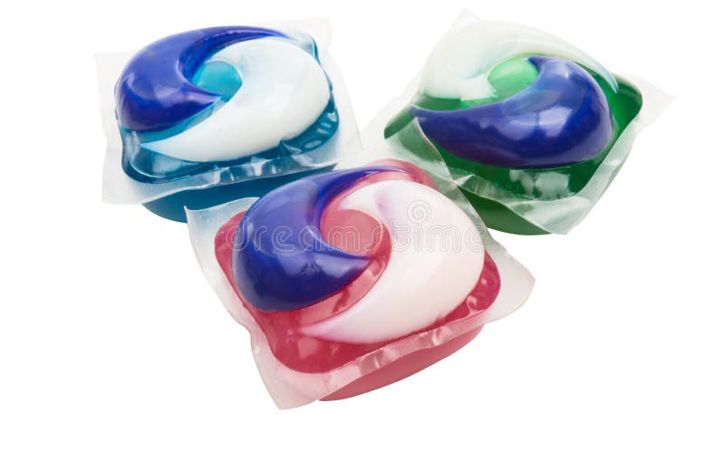 Capsule for Washing Isolated Stock Photo - Image of clothing, laundry ...
