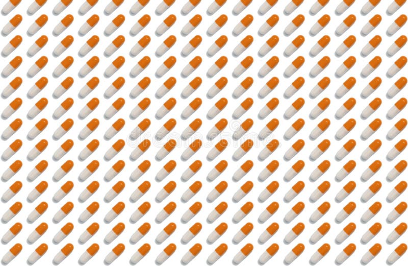 Capsules Arranged in a Row - Pattern Stock Image - Image of arranged ...