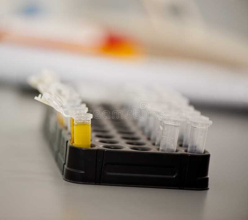 Capsules for the Blood Analysis Stock Image - Image of sample, test ...