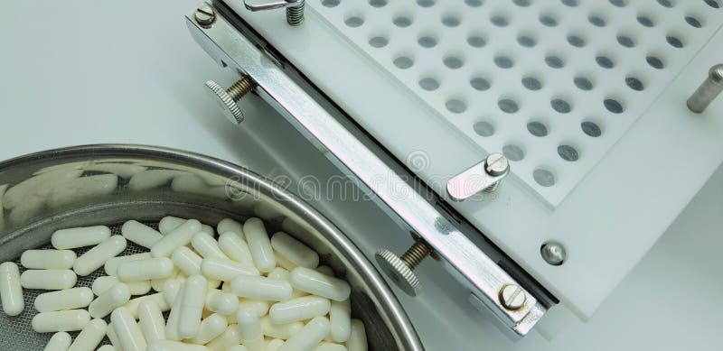 Capsules compounding stock image. Image of medicine - 132664861