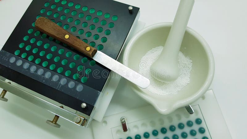 Capsules Compounding in the Laboratory Stock Photo - Image of medical ...