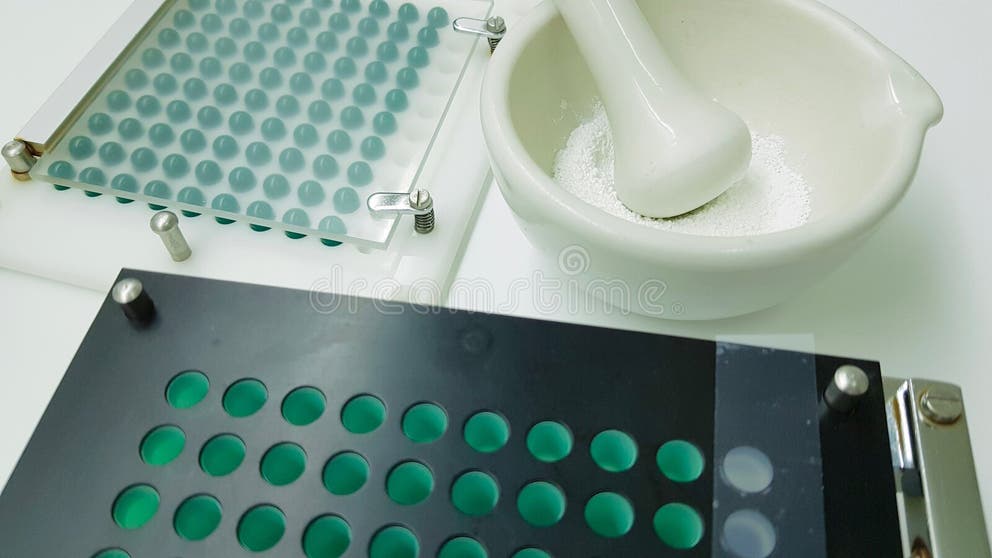 Capsules Compounding in the Laboratory Stock Photo - Image of pill ...