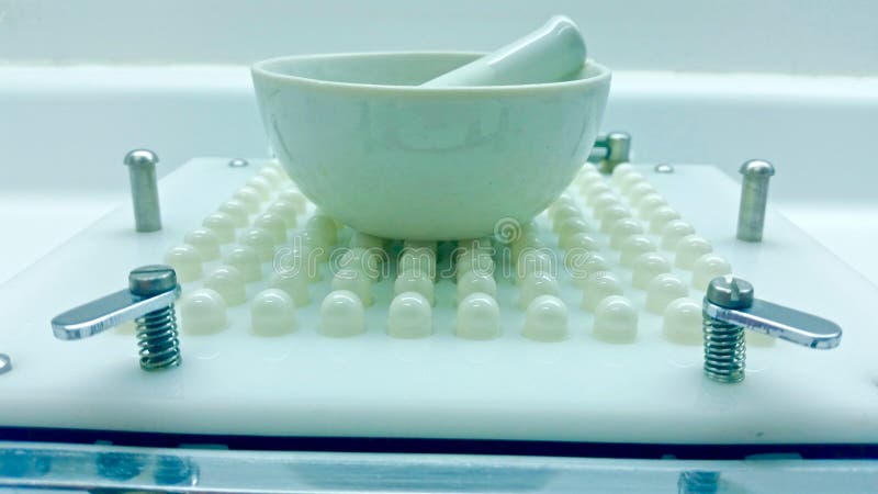 Capsules Compounding in the Pharmacy Laboratory Stock Photo - Image of ...