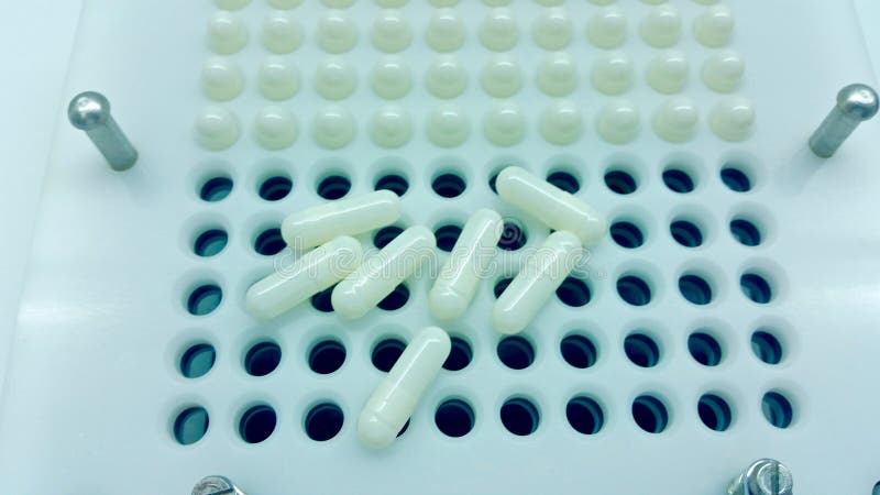 Capsules Compounding in the Pharmacy Laboratory Stock Image - Image of ...