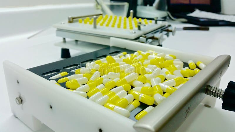 Capsules Compounding in the Pharmacy Laboratory Stock Photo - Image of ...