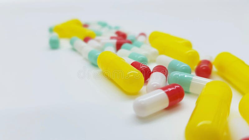 Capsules of Different Sizes and Colors Stock Photo - Image of capsules ...