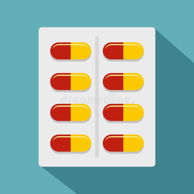 Capsules icon digital red stock vector. Illustration of drugstore ...