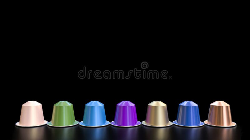 Capsules for Nespresso Coffee Machines Stock Illustration ...