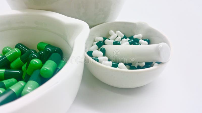 Capsules in the Pharmacy Laboratory Stock Image - Image of medical ...