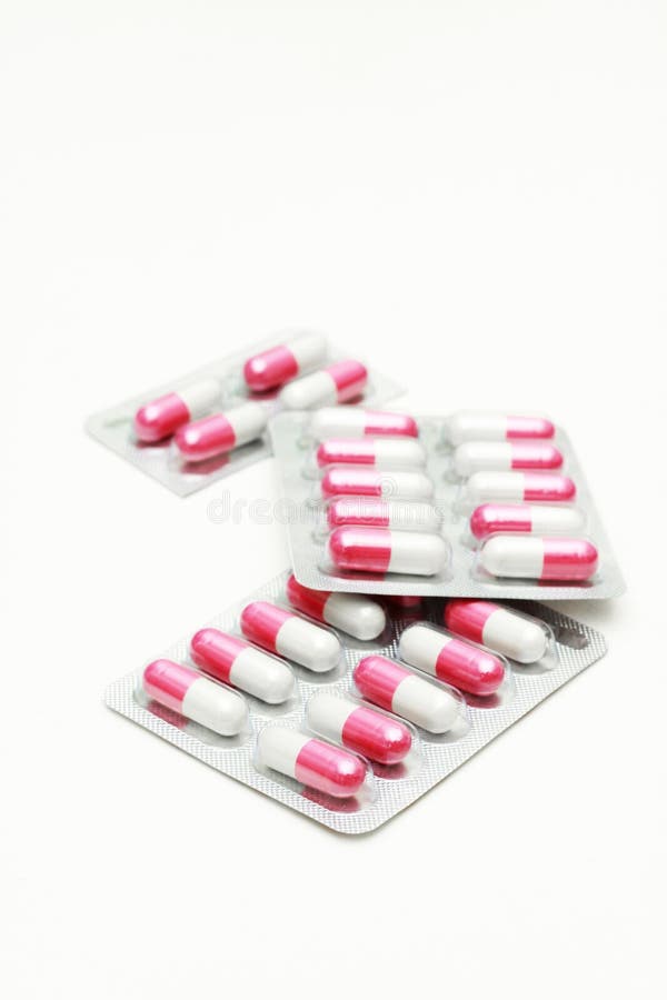 Capsules and Pills in Package. Stock Photo - Image of antibiotic, pill ...