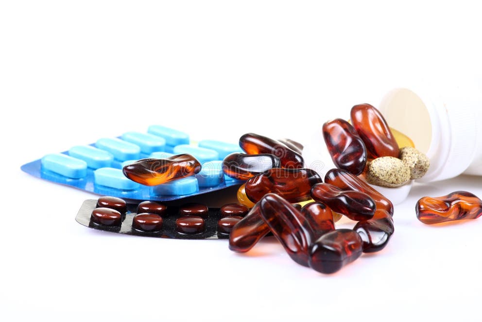 Capsules and tablets stock photo. Image of linseed, pills - 31820768