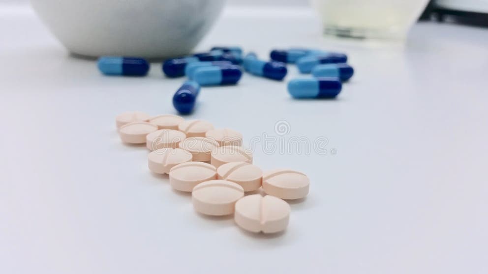 Capsules and Tablets Compounding Stock Image - Image of pharmaceuticals ...