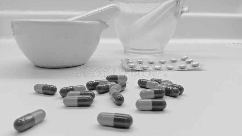 Capsules and Tablets Compounding Stock Photo - Image of laboratory ...