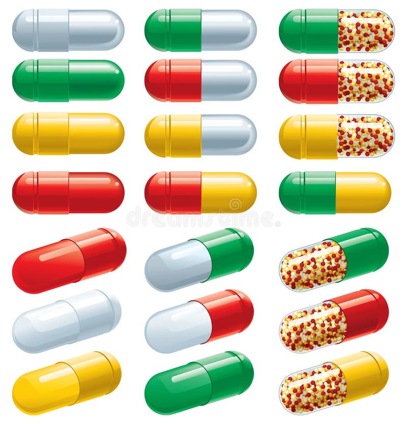 Capsules stock vector. Illustration of painkiller, business - 30561384