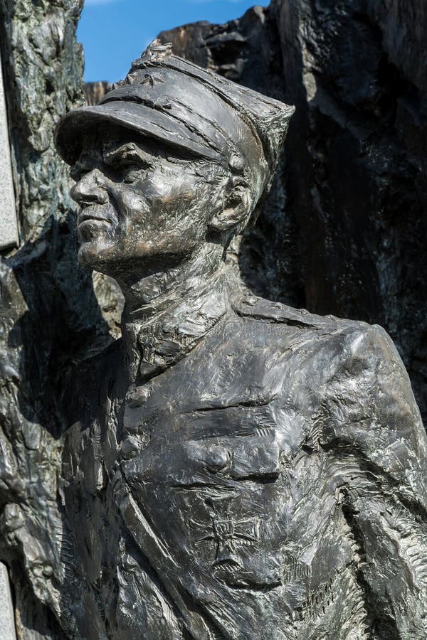 Capt. Pilecki Statue, Warsaw, Poland Editorial Stock Image - Image of ...