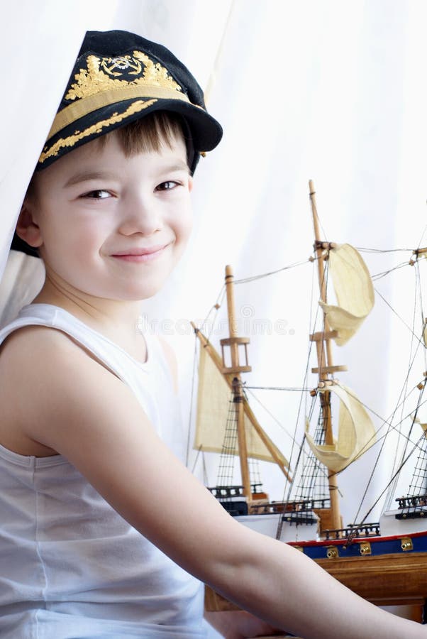 Captain stock image. Image of purity, dream, canvas, portrait - 12913431