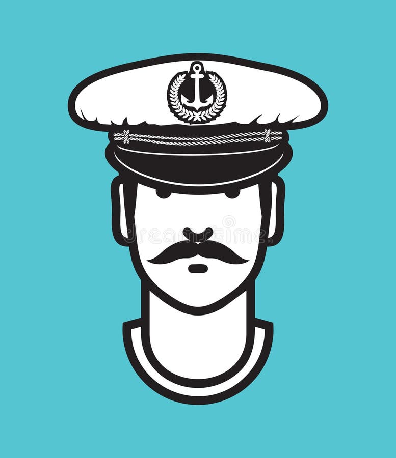 Captain avatar vector icon stock vector. Illustration of sailboat ...