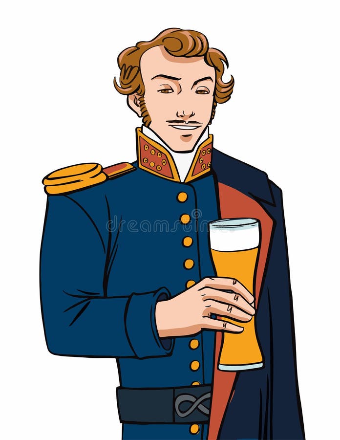 Captain beer stock illustration. Illustration of retro - 78623074